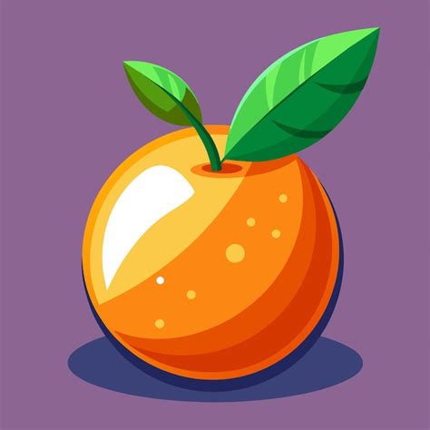 Premium Vector Orage With Ripe Leaves 3d Vector Illustration