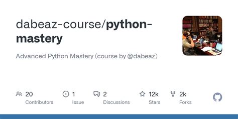 Github Dabeaz Course Python Mastery Advanced Python Mastery Course