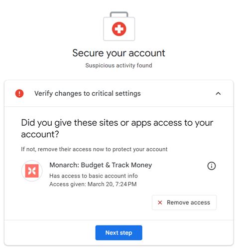 Google Keeps Disabling My Account For A Security Threat Citing Monarch