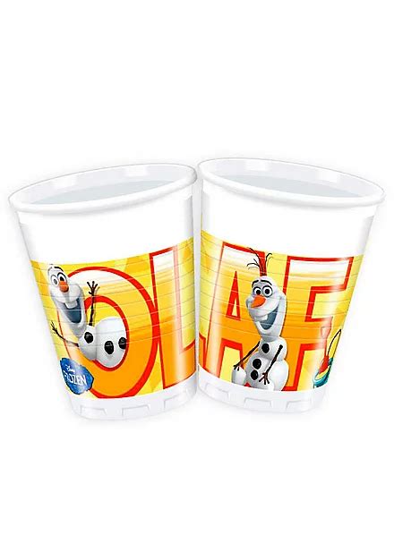 Frozen Olaf Drinking Cup 8 Pieces