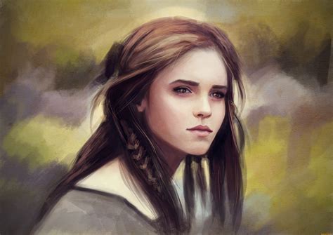 Арт девочка с коричневыми волосами Zefirka Club фото и картинки
