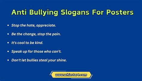 Anti Bullying Slogans 50 Powerful Ideas That Inspire Action