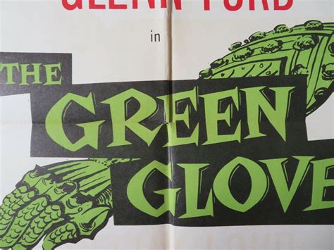The Green Glove Folded Us One Sheet Poster Glenn Ford Geraldine Brooks