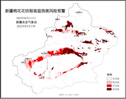 棉区气象预计8月3日到11日全疆大部棉区将出现不同程度高温热害 对棉花花铃生长有不利影响 南疆 天气 高温