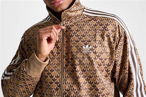 New Mens Adidas Originals Firebird Monogram Track Jacket ~size Xl