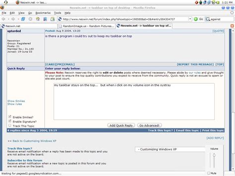 Taskbar On Top Of Desktop Tips Tweaks And Customization Neowin