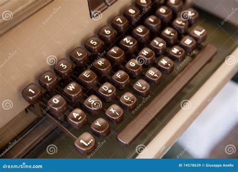 Keyboard Of Ancient Telex Stock Image Image Of Telecommunication
