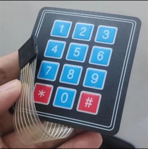 Keypad Matrik Membrane 4x3 Keyped Metrik 4 X 3 Membran Keypad Keyboard 4 X 3 Lazada Indonesia