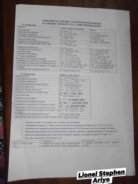 Laspotech Academic Calendar 20202021 Amended