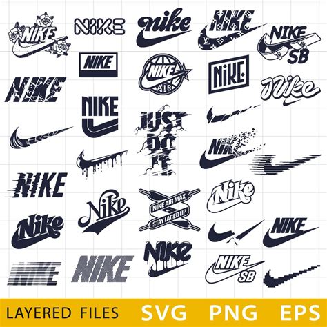 Nike Logo Layered Svg Nike Air Cricut Files Nike Logo Svg For Cricut