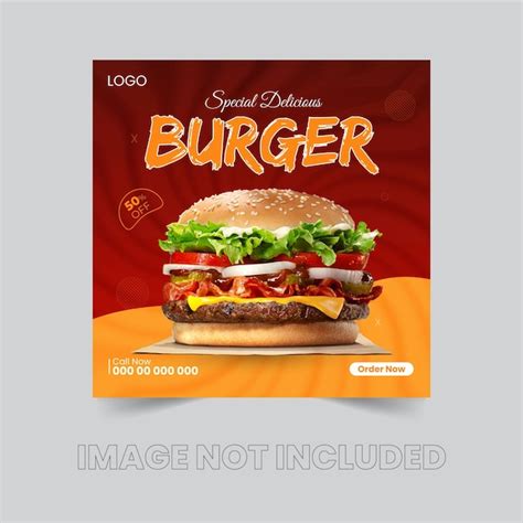 Premium Vector Food Social Media Promotion And Instagram Banner Post