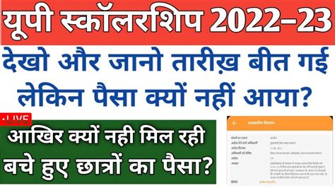 Up Scholarship Kab Tak Aayega 2023 Up Bed Scholarship New Update