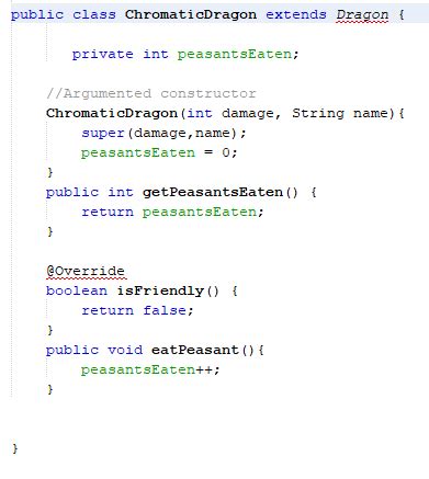 Solved Public Abstract Class Dragon T Private Int Chegg