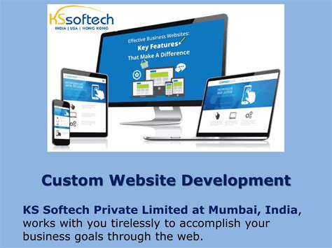 Ppt Web Development And Custom Web Development Ks Softech Powerpoint