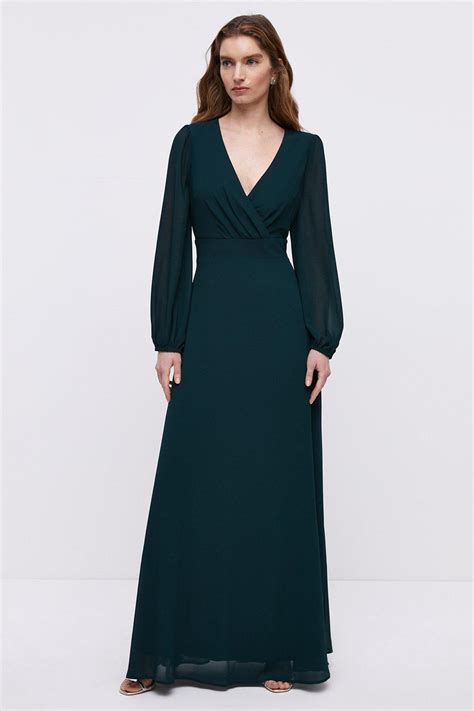Coast Plunge Neck Hem Sweep Maxi Dress Debenhams
