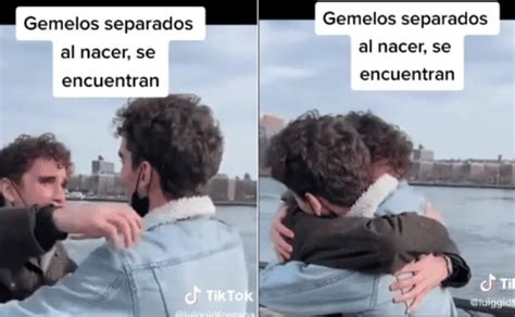 Gemelos separados al nacer se reencuentran tras 20 años