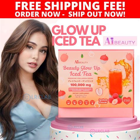 Ai Beauty Glow Up Iced Tea By Ivana Alawi Collagen Lychee Beauti Drink