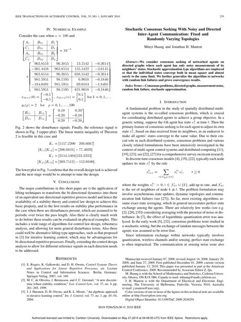 Pdf Stochastic Consensus Seeking With Noisy And Directed Inter Agent Communication Fixed And