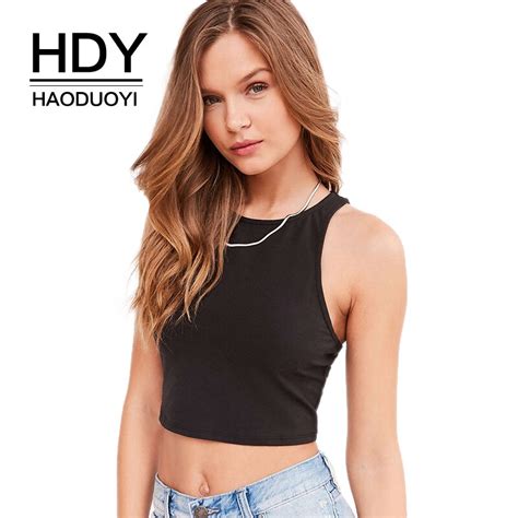 Haoduoyi Brand Off Shoulder Women Tank Sleeveless Sexy Brief Pullover