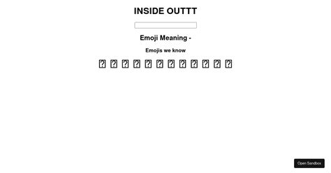 Emoji Interpreter Codesandbox