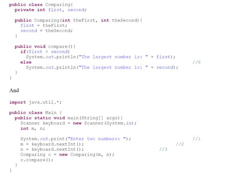 Solved Public Class Comparing Private Int First Second Chegg