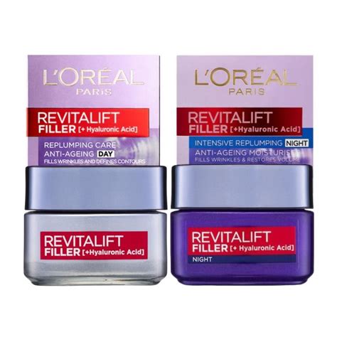 L Oreal Paris Revitalift Filler HA Anti Ageing Replumping Day Night