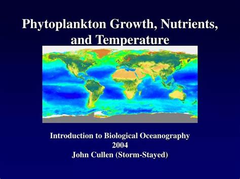 PPT Phytoplankton Growth Nutrients And Temperature PowerPoint