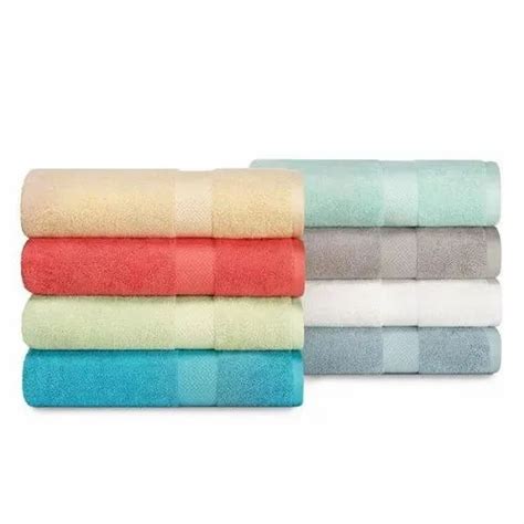 Multicolor Plain Bath Towels Terry Towels Terry Towel Set Rectangle Square GSM At Rs