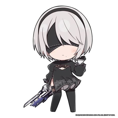 【avatar Sd Chibi 2b】 Même Son Modèle Sd Dans Le Jeu Est Plutôt Mignon Et Cool Rnikkemobile