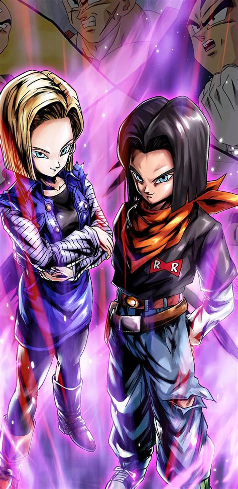 Android 17 And Android 18 Sp Red Dragon Ball Legends Wiki Fandom