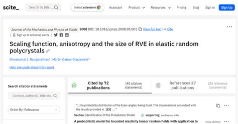 Scaling Function Anisotropy And The Size Of Rve In Elastic Random Polycrystals Scite Report