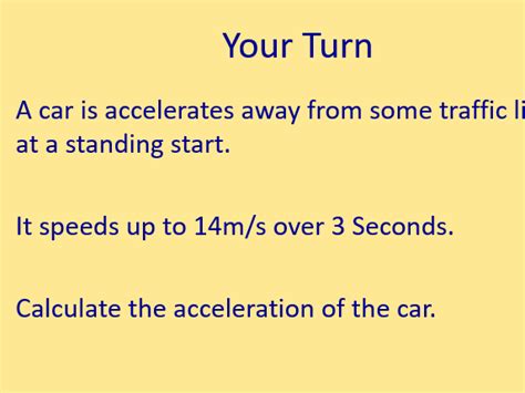 Acceleration Full Lesson Teaching Resources
