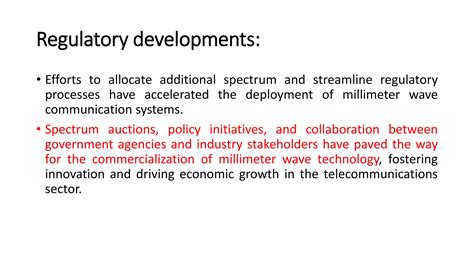 Millimeter Wave Communication Techniques Pptx Computer Networking Computing