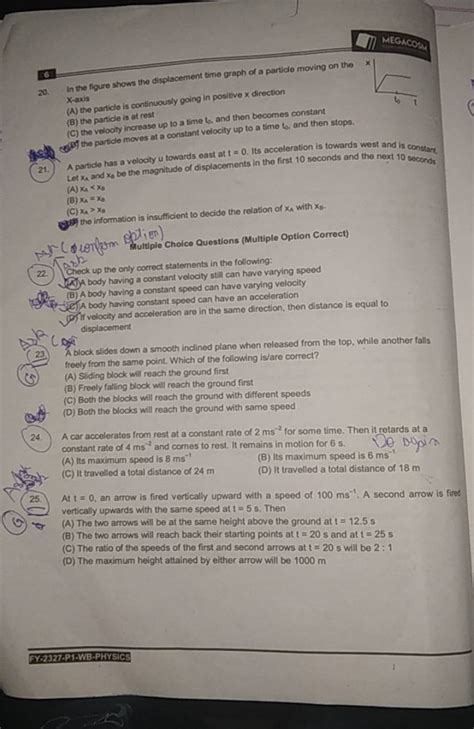 Check Up The Only Correct Statements In The Following A A Body Having A
