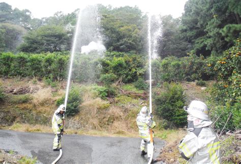 林野火災防ぎょ訓練 東日新聞