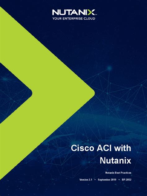 cisco aci nutanix integration best practices pdf pdf cloud