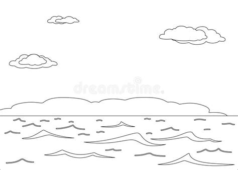 Sea And Sky Contours Stock Vector Illustration Of Decor 40625264