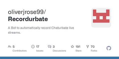 Github Oliverjrose99recordurbate A Bot To Automatically Record