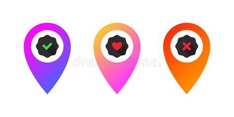 Location Pin Location Pointer Map Pin Location Icons Stock Vector Illustration Of Element