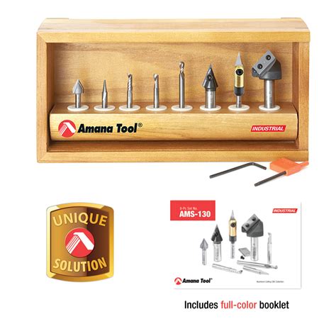 Ams 130 8 Pc Signmaking Starter Cnc Router Bit Collection 14 And 12