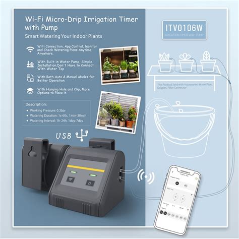 Wi Fi Connection Micro Drip Irrigation Timer Syste Grandado