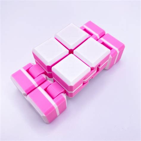 Candycore Infinity Cube Silent Fidget Toy 3d Printed Colorful Stress
