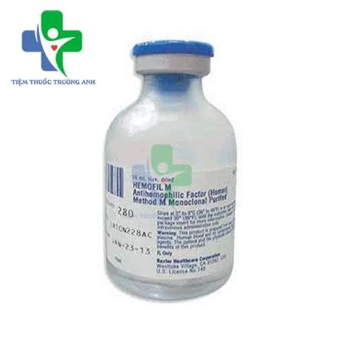Hemofil M 220 400 Iu H1 Thuốc Tăng Thể Tích Máu