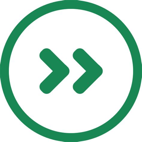 Forward Green Button Music And Multimedia Icons