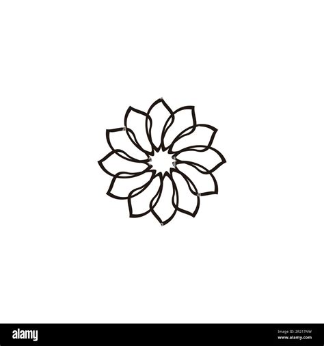 Simple Flower Vector Vectors Hi Res Stock Photography And Images Alamy