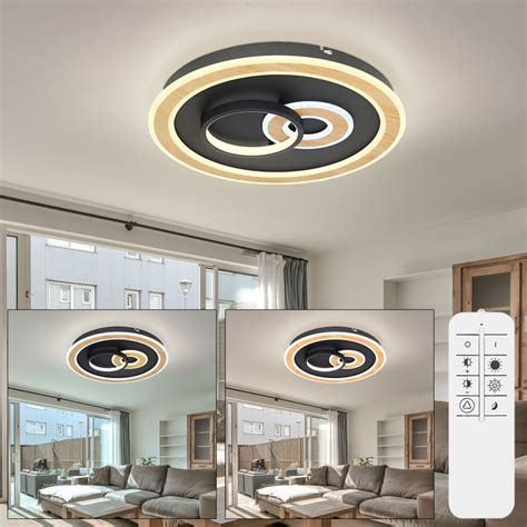 Ceiling Lamp Black Living Room Lamp Modern Ceiling Light Dimmable Led Smartlight Remote Control