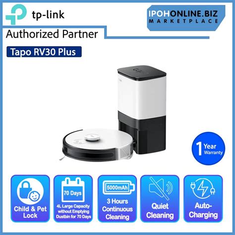 Tp Link Tapo Rv Plus Lidar Navigation Robot Vacuum Mop Smart Auto