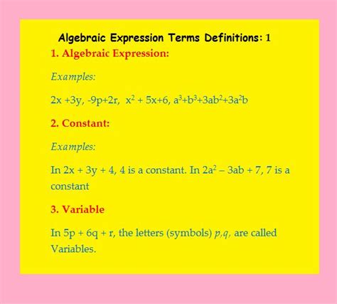 Constant Algebra