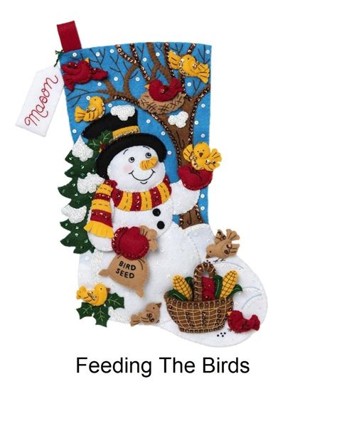 Bucilla Felt Stocking Applique Kit North Pole Toys Etsy