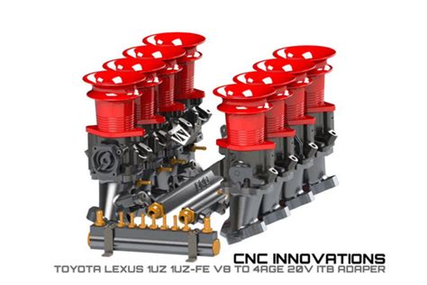 Toyota Lexus 3uz 1uz 1uz Fe V8 To 4age 20v Itb Adaper Cnc Innovations